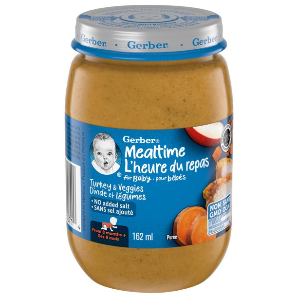 Mealtime Purée Turkey And Veggies Jar, 162 mL - Walmart.ca