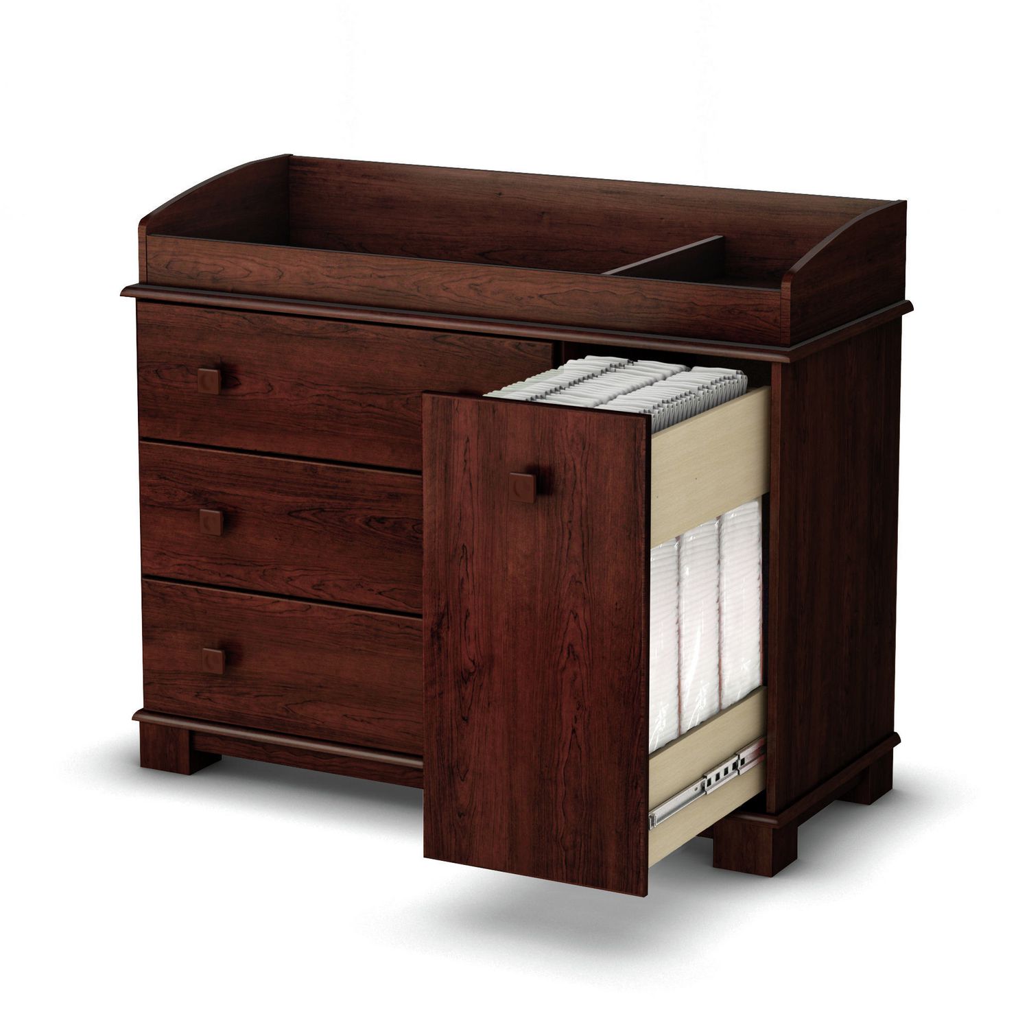 South Shore Precious Collection Changing Table Royal Cherry | Walmart ...
