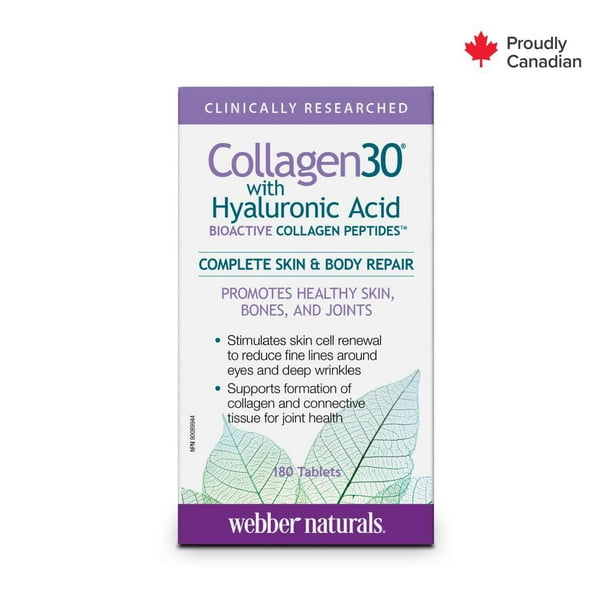 Webber Naturals® Collagen30® with Hyaluronic Acid Bioactive Collagen ...