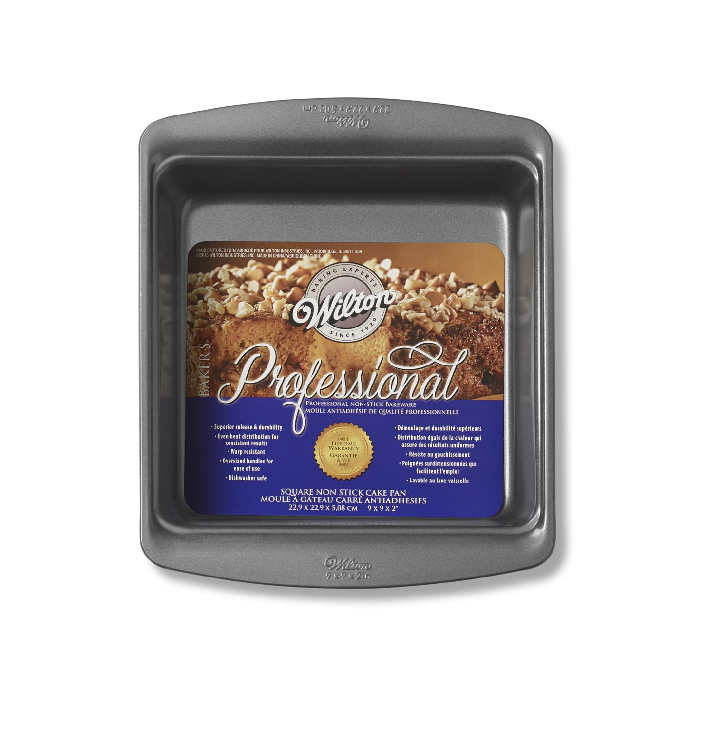 WILTON Baker's Professional 9" Non-Stick Bakeware Square Pan | Walmart ...