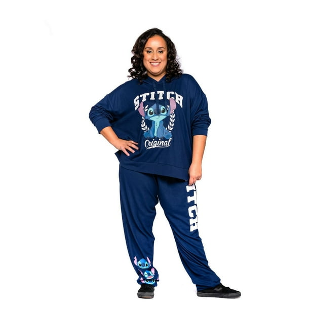 Sweat à capuche à manches longues Disney Lilo & Stitch Ladies Plus ...