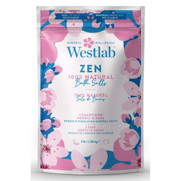 Westlab Zen - Epsom & Himalayan Bathing Salts with Cedarwood, Neroli ...