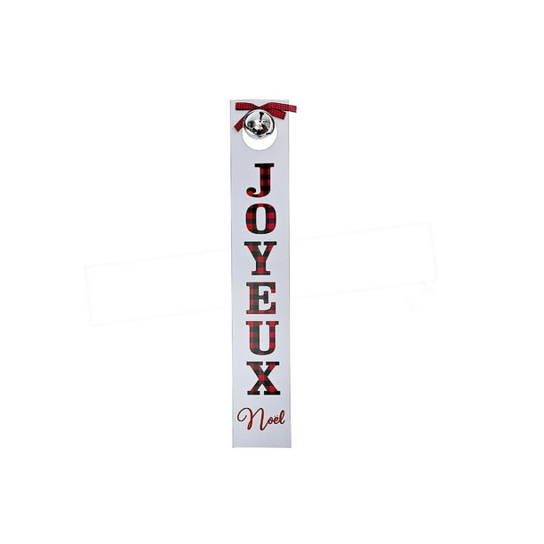 Christmas Wood Vertical Sign With Bell Joyeux Noel - Walmart.ca