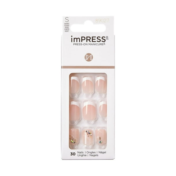 KISS ImPRESS Press-On - My Worth - Fake Nails, 30 Count, Short, Press ...