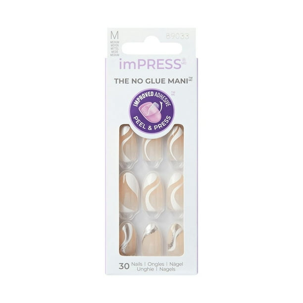 KISS ImPRESS Press-On - Fake Nails, 30 Count, Medium - Walmart.ca