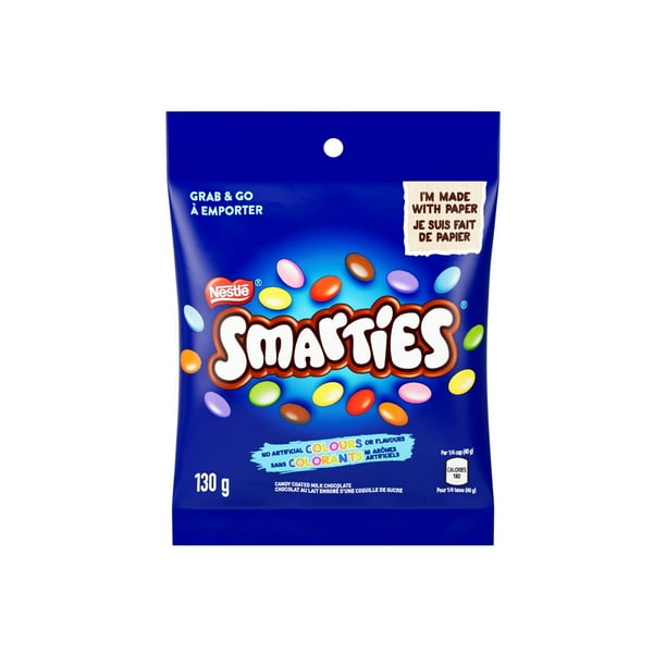 SMARTIES Candy Coated Milk Chocolate Pouch, 130g - Walmart.ca