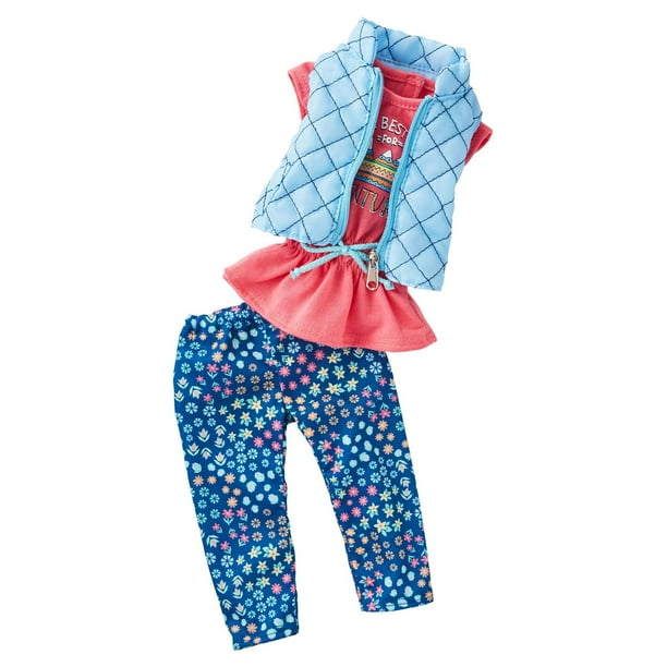 My Life As Blue & Pink Outdoor Outfit with Vest for 18” Dolls, 3 Pieces ...
