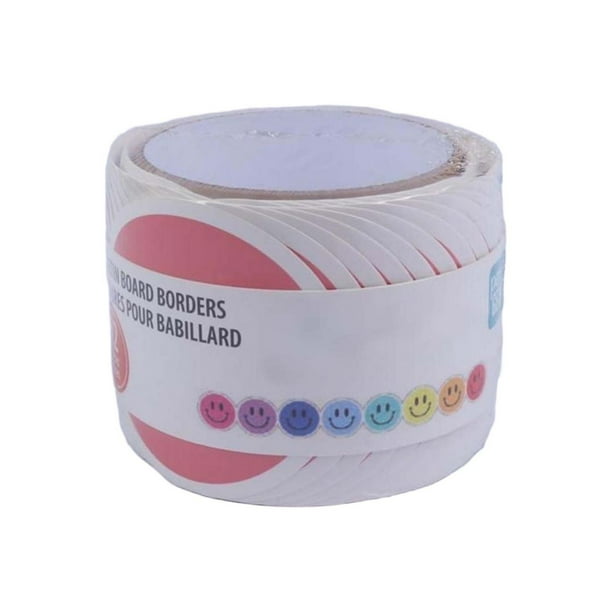 Pen+Gear Bulletin Board Borders, Rainbow Smiley Face, 12 Count - Walmart.ca