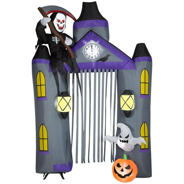 Airblown Archway Flashing Haunted House W Reaper Walmart Ca