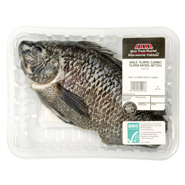 Your Fresh Market Cleaned Whole Tilapia, 550 g-750 g, 0.55 - 0.75 kg ...