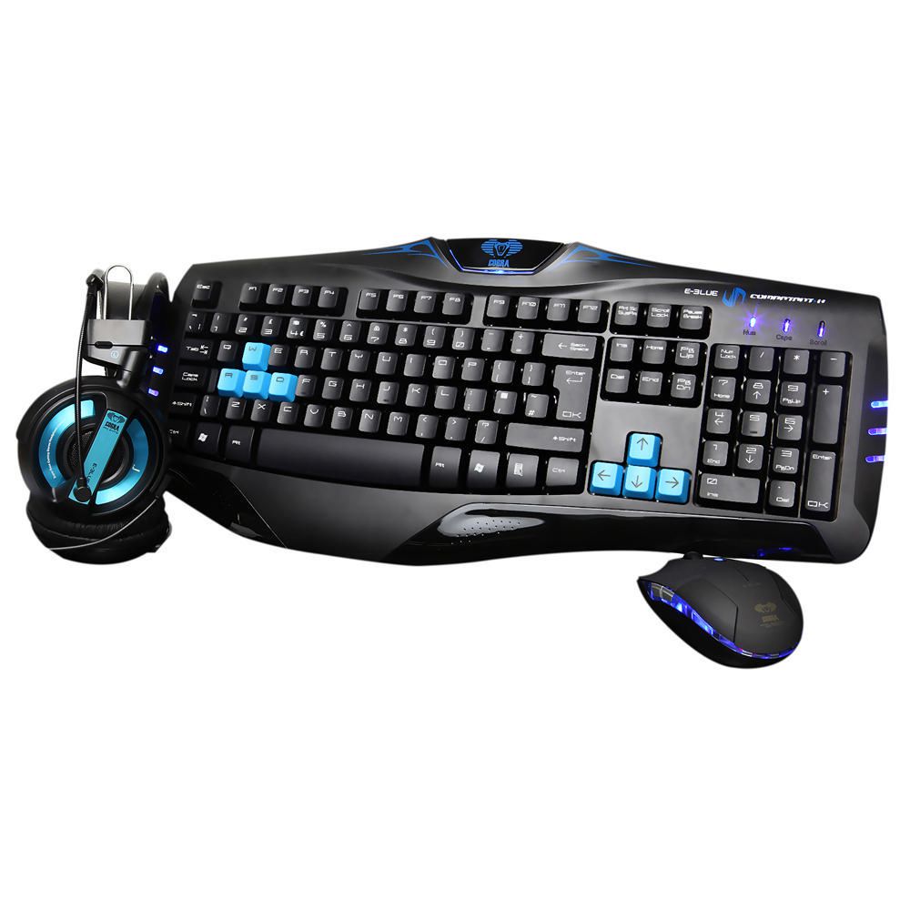 E-Blue Cobra Gaming Bundle- Blue | Walmart Canada