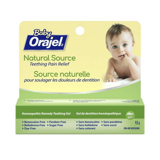 Orajel Natural Source Teething Pain relief Gel, 9.5 g - Walmart.ca