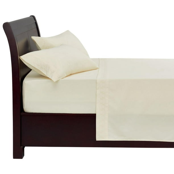 hometrends Embroidered Luxury Microfibre Sheet Set - Walmart.ca