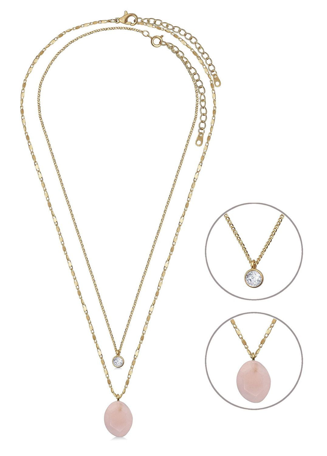 Click here for Luxury Designs Healing Stone Rose Quartz Necklace... prices