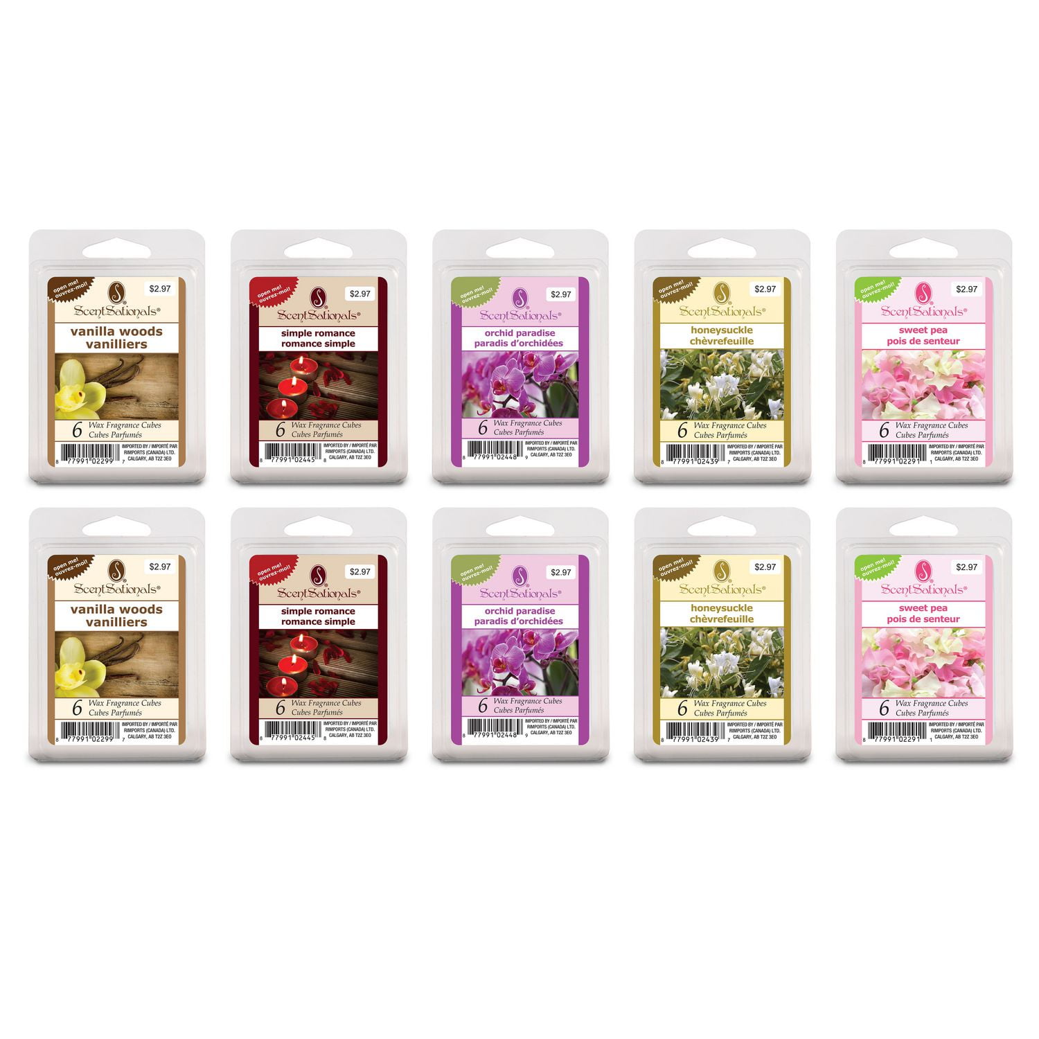 ScentSationals® Wax Cube, Spring Garden Blend- 10 Pack Assortment ...