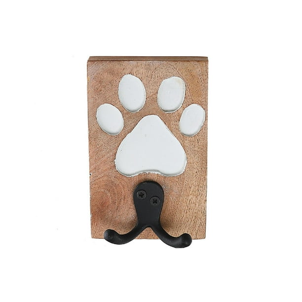 Etched Wooden Paw With Double Prong Hook Black - Walmart.ca