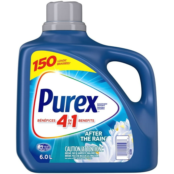 Purex Liquid Laundry Detergent, After the Rain, HEC, 6L, 150 loads, 150 ...