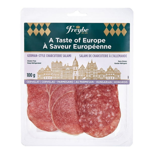 Freybe German-Style Charcuterie Salami, 100 g - Walmart.ca