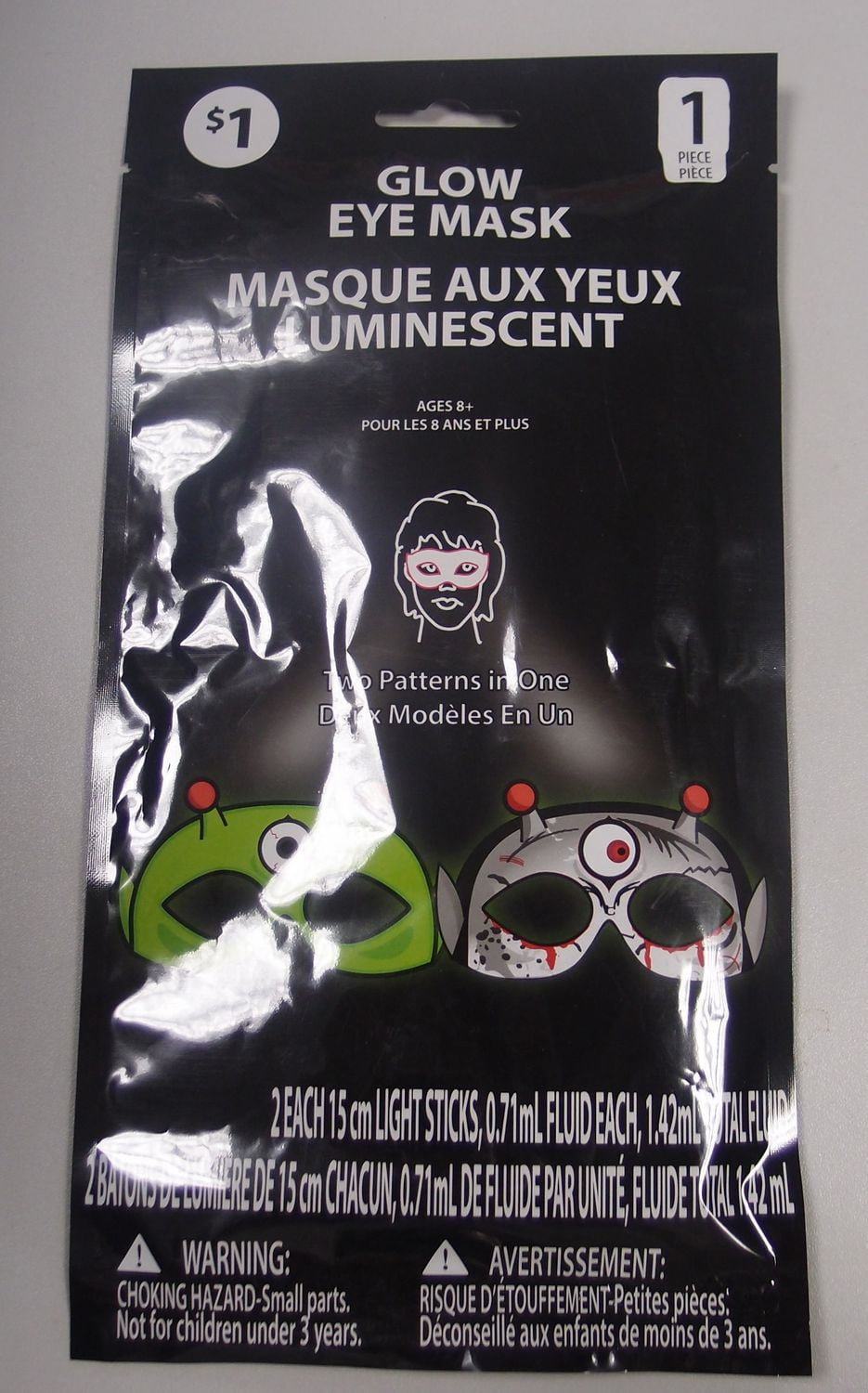 $1, $2, $3, VALUE 1 Piece Glow Eye Mask | Walmart Canada