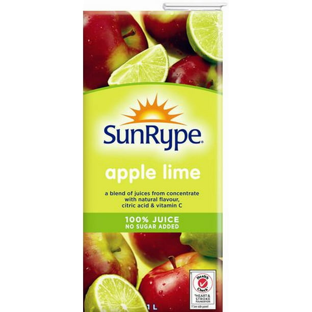 SunRype Apple Lime 100% Juice 1 Litre, Apple Lime 1 Litre - Walmart.ca