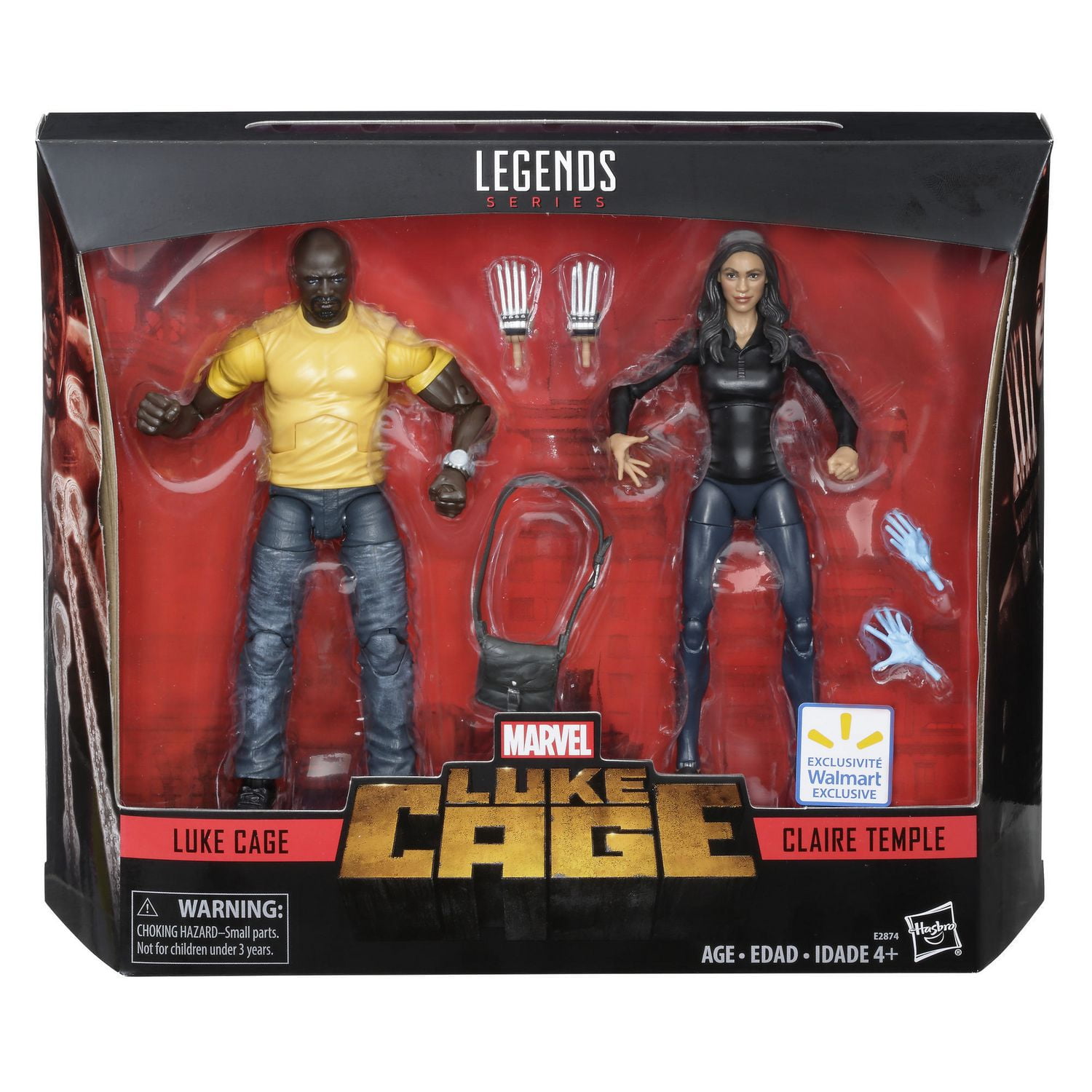 Marvel Legends Series 6 inch Luke Cage Claire Temple 2 Pack Walmart