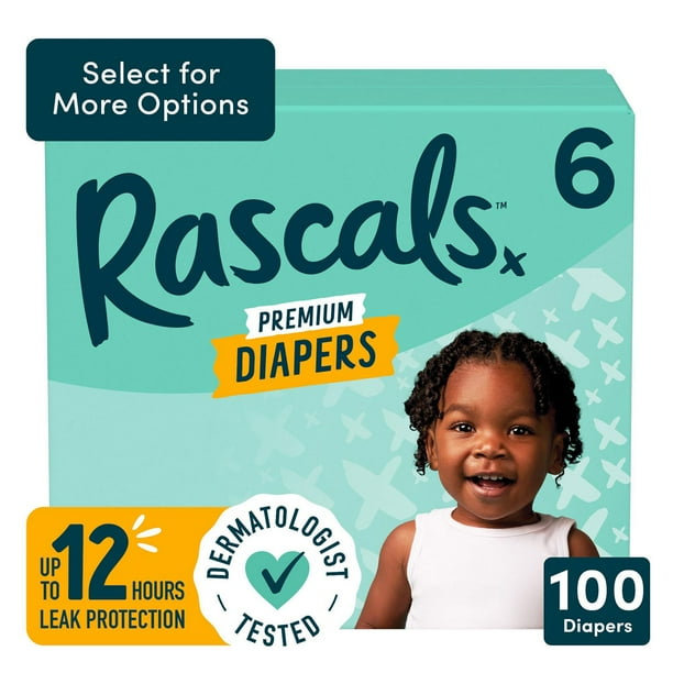 Rascals Premium Jumbo Diapers, Unisex, Sizes N-7 - Walmart.ca
