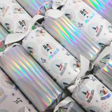 HOLIDAY TIME 12PK X 12" PREMIUM CHRISTMAS CRACKERS, SNOWGLOBE PATTERN ...