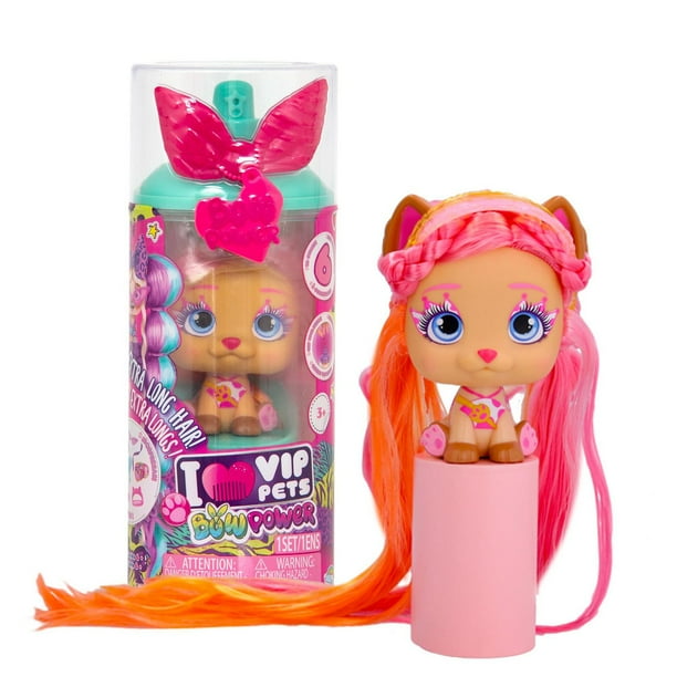 VIP Pets - Bow Power Series Shiara- Includes 1 VIP Pets Doll, and 8 ...