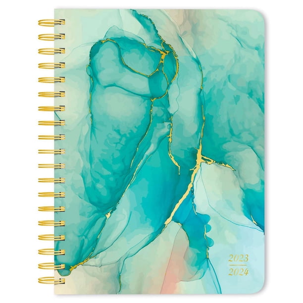 Plato Crackled Blush 2024 6x7.75 Inch 18 Months Desk Planner, July 2023 ...