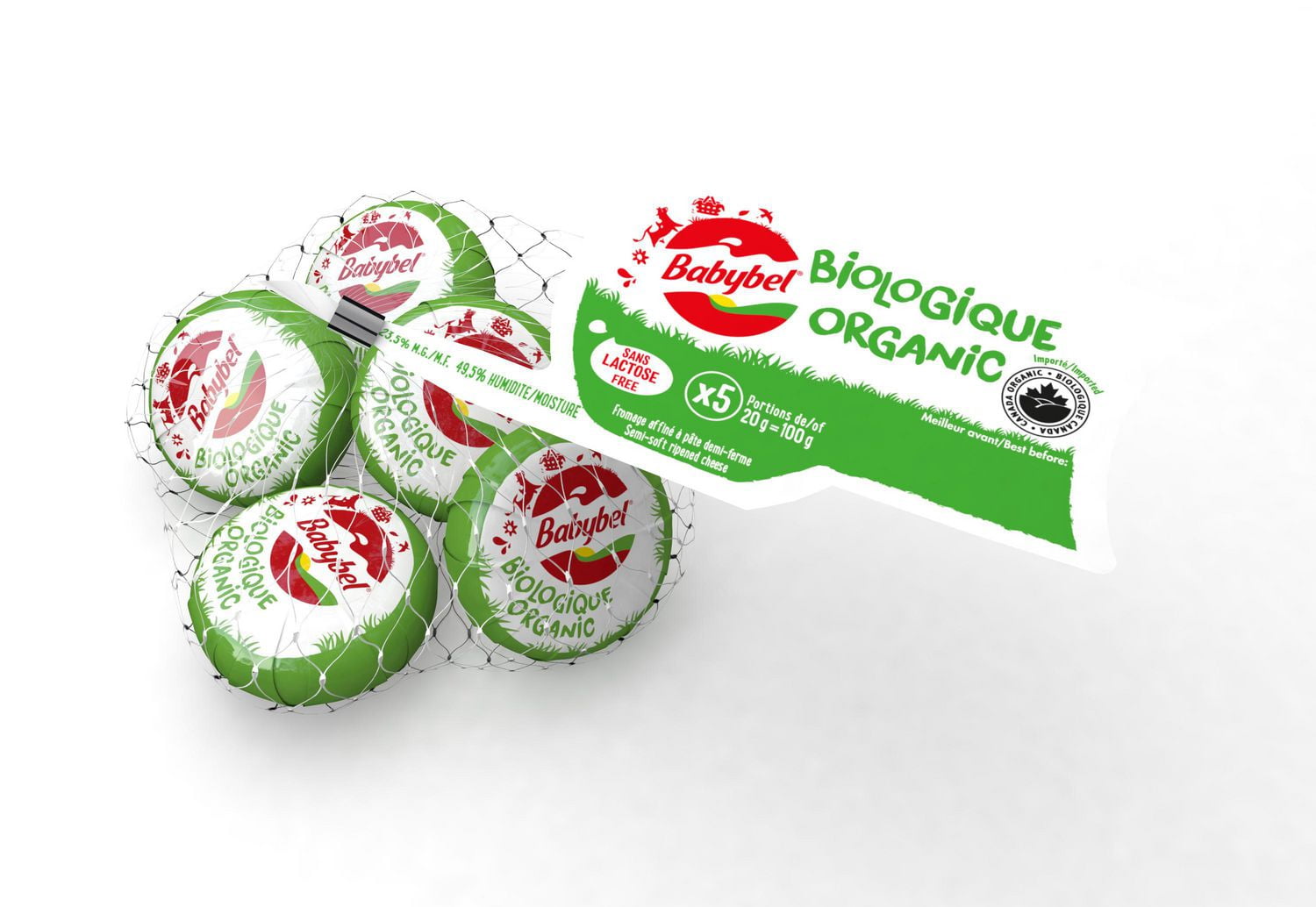 Mini Babybel Organic net of 5 portions | Walmart Canada
