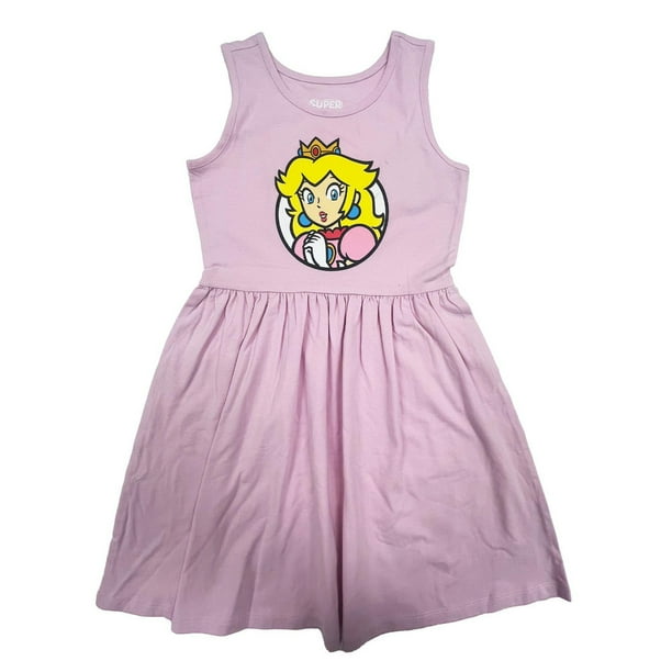Super Mario Girls Oversized Peach Tank Dress - Walmart.ca