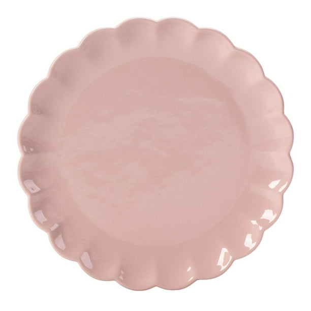 Hometrends Pink Petal Ceramic Appetizer Plate, 7.5 inch, 1 piece ...