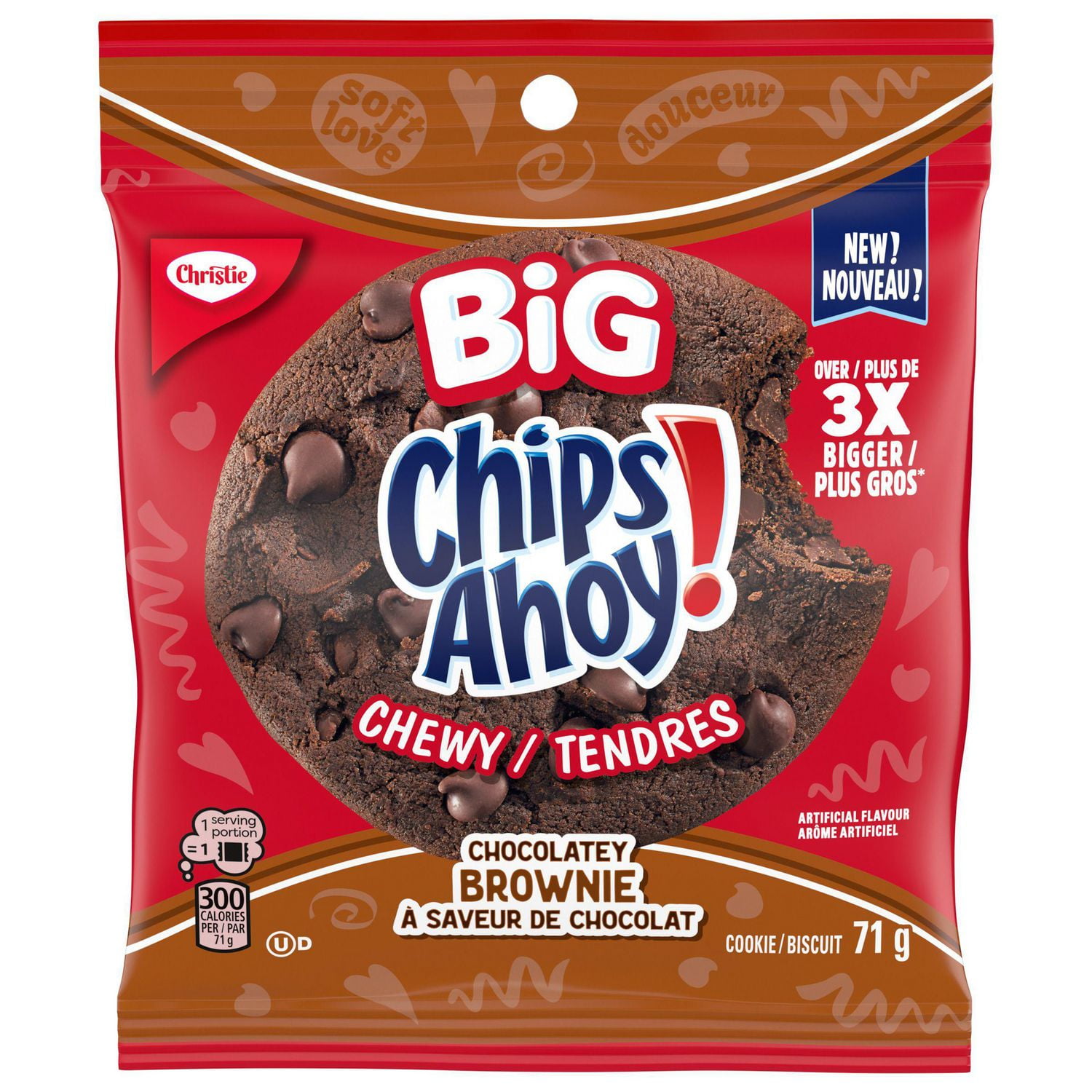 CHIPS AHOY! Big Chewy Chocolatey Brownie Cookies, 71 g - Walmart.ca
