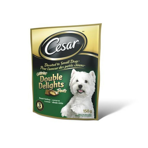 Cesar Double Delights TREATS: Roast Turkey Flavour 150g - Walmart.ca