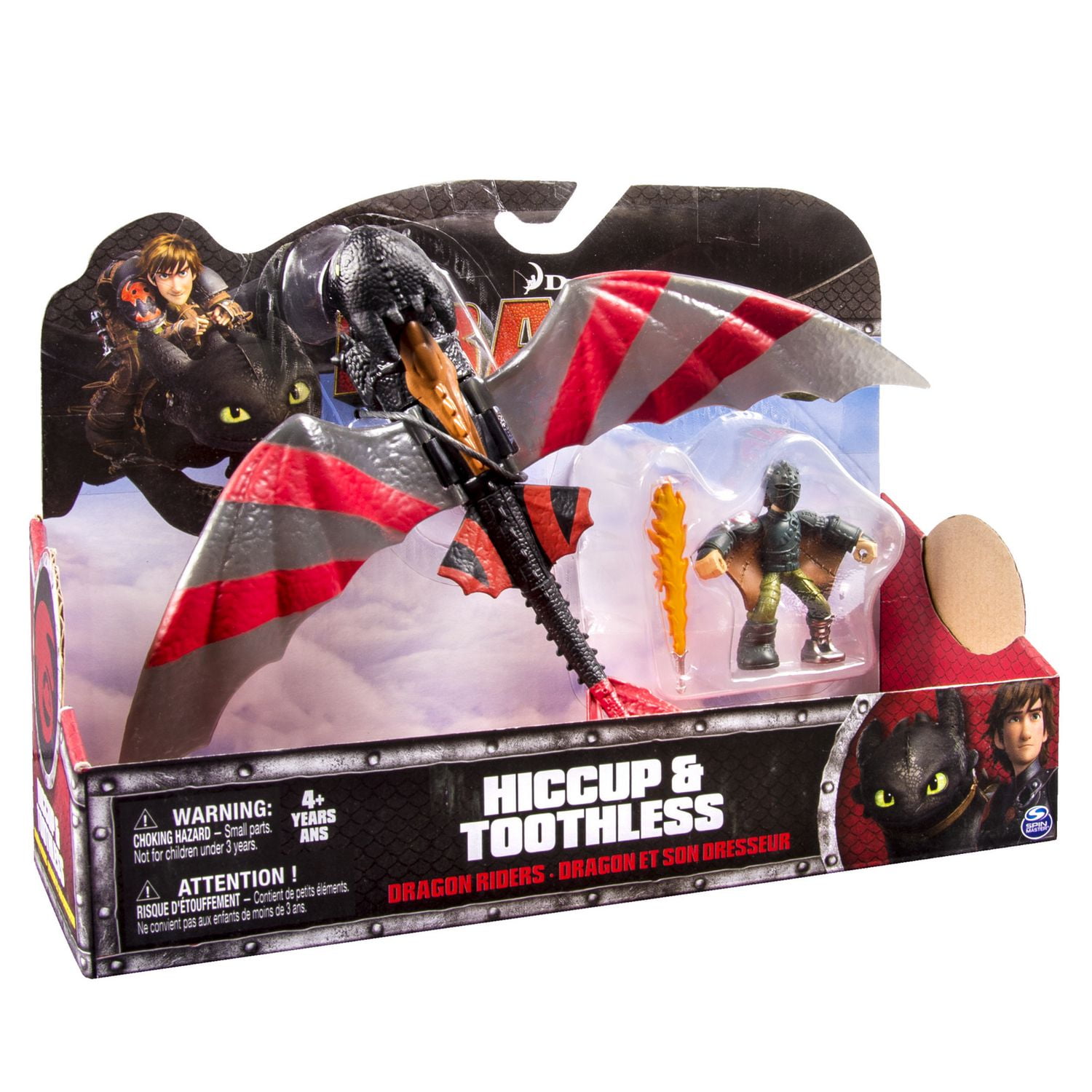 DreamWorks Dragons, Dragon Riders,Hiccup & Toothless Figures | Walmart ...
