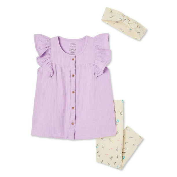 George Toddler Girls' Tunic 3-Piece Set, Sizes 2T-5T - Walmart.ca