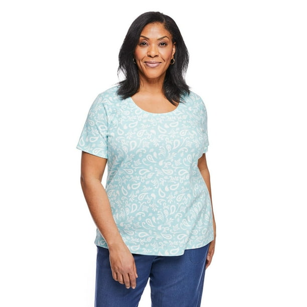 Iyla Women's Plus Crew Neckline Tee - Walmart.ca