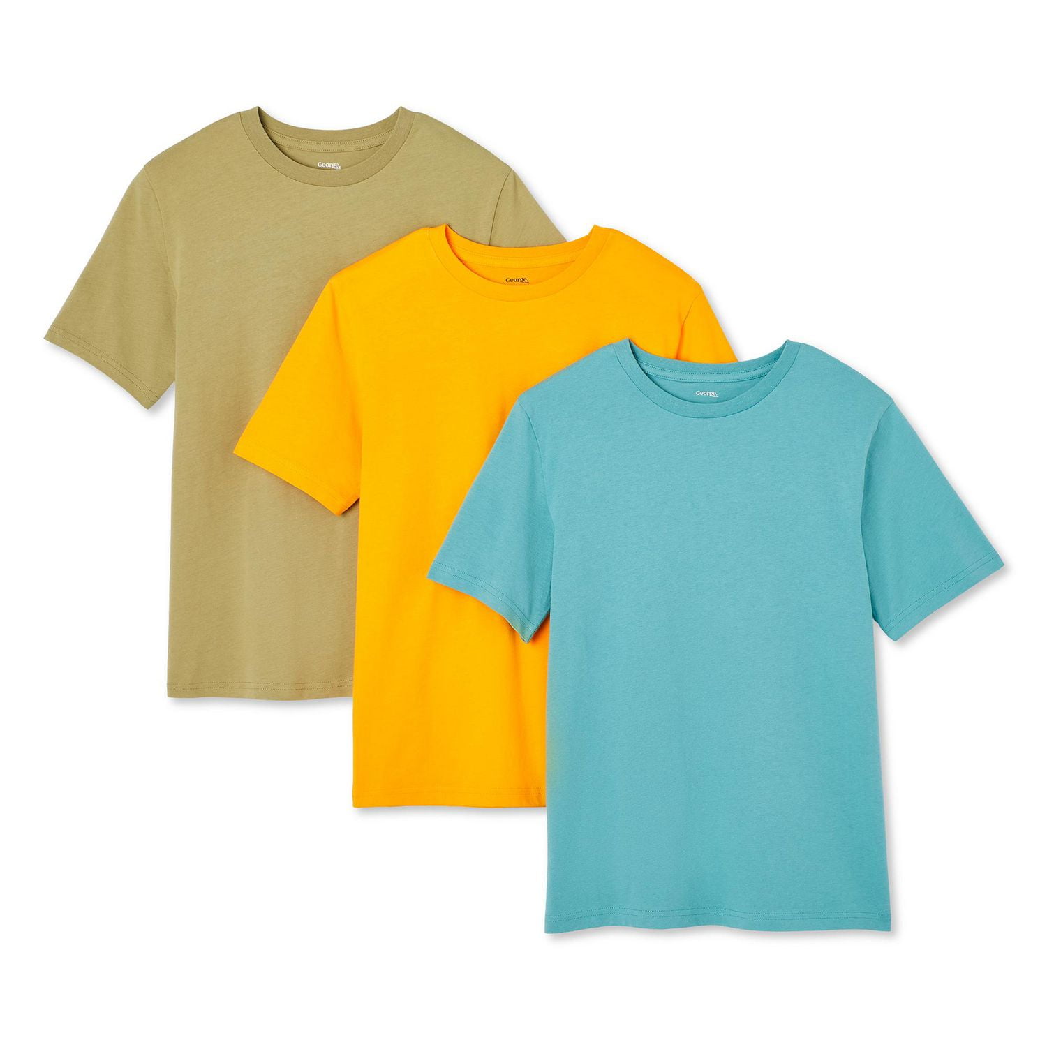 Click here for George Boys Crew Neckline Tee 3-Pack M prices