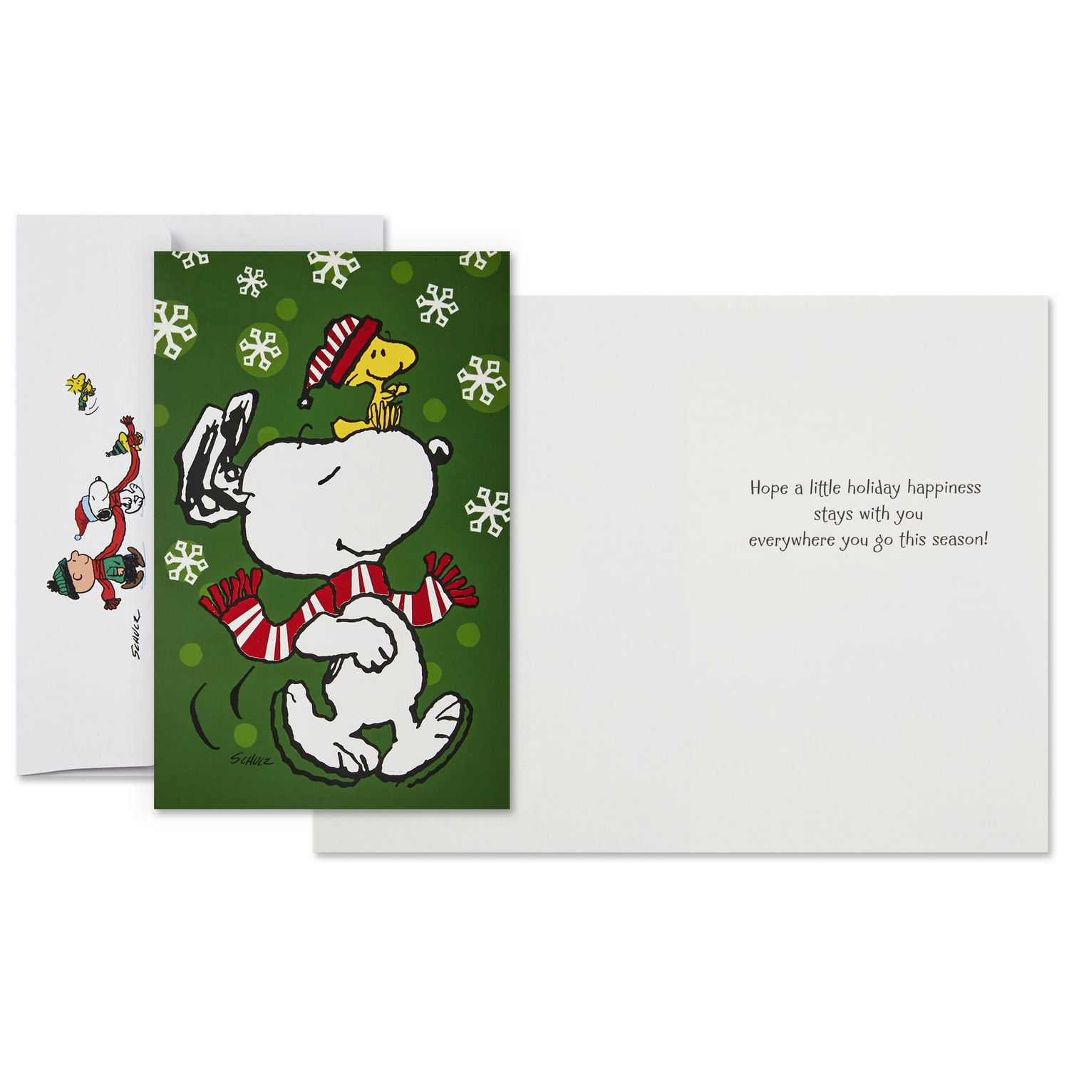 Paper & Party Supplies Snoopy and Woodstock Hallmark Christmas Greeting ...