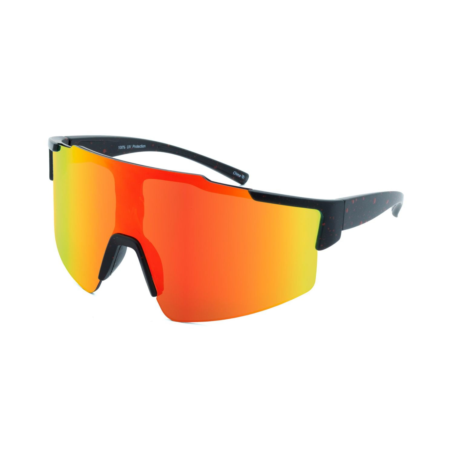 Click here for Tropiccal Black And Red Shield Sunglasses One Size prices