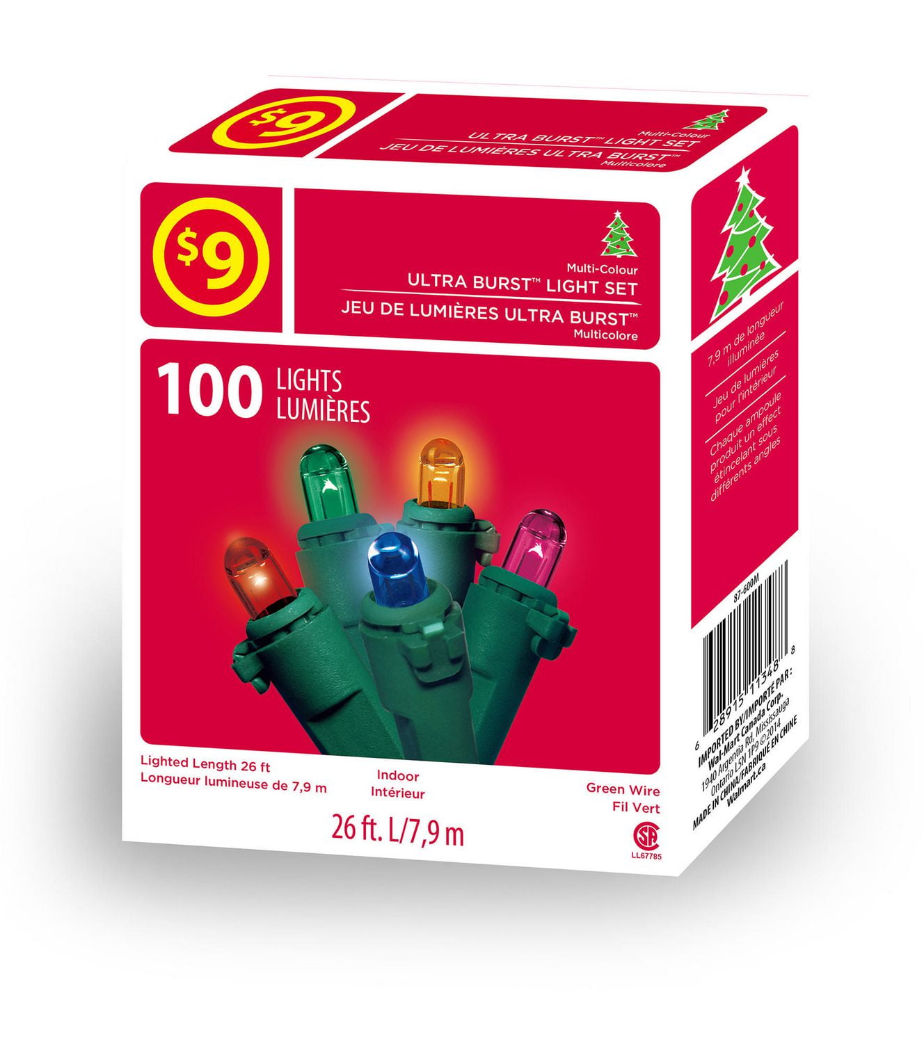 Holiday time 100 Ultra Burst Light Set | Walmart Canada