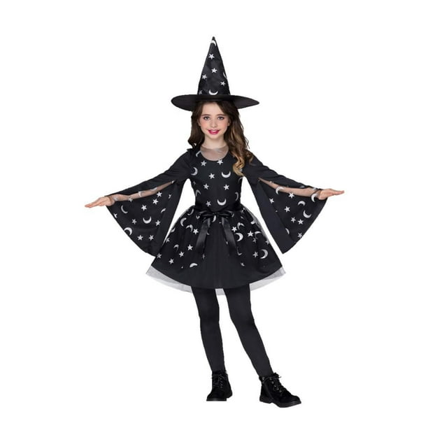 HALLOWEEN GIRLS STARLIGHT WITCH COSTUME, GIRLS STARLIGHT WITCH COSTUME ...