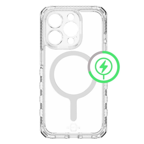 ITSKINS Supreme_R Clear MagSafe Case iPhone 15 Pro Transparent White ...