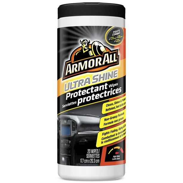 Armor All Ultra Shine Car Protectant Wipes (20 Count), Car Protectant ...