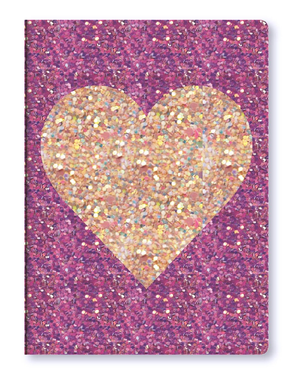Markings By C.R. Gibson Pink Heart Chunky Glitter Journal | Walmart Canada