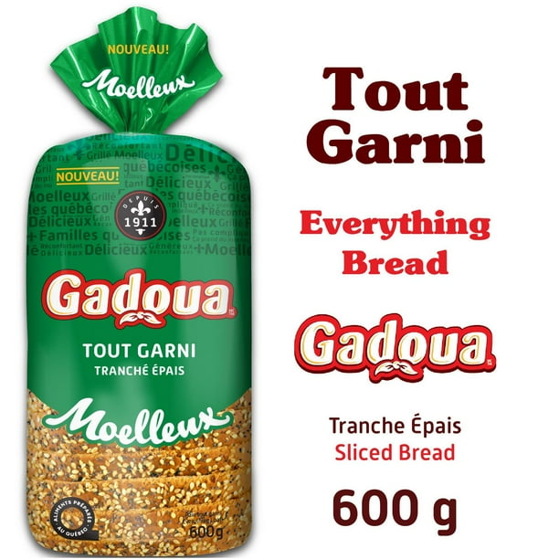 Gadoua Everything Seasoned Sliced Bread, 600 g - Walmart.ca