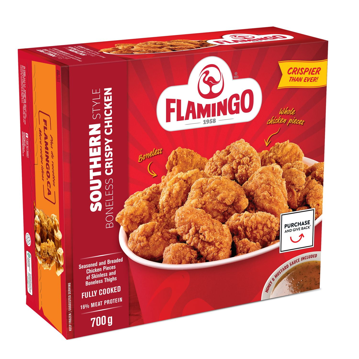 Flamingo southern style boneless crispy chicken fully cooked with ...
