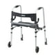 Drive Medical Grey Clever Lite LS Walker Rollator with Seat and Push ...