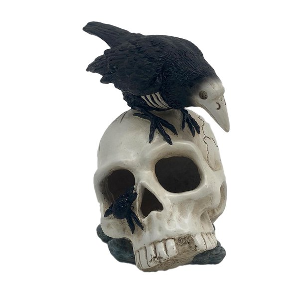 RESIN SKULL CROW TT, 7.125in x 7.25in - Walmart.ca