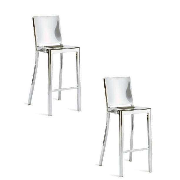 Roxan Stylish Counter Stool made of Stainless Steel SET OF 2 - Walmart.ca